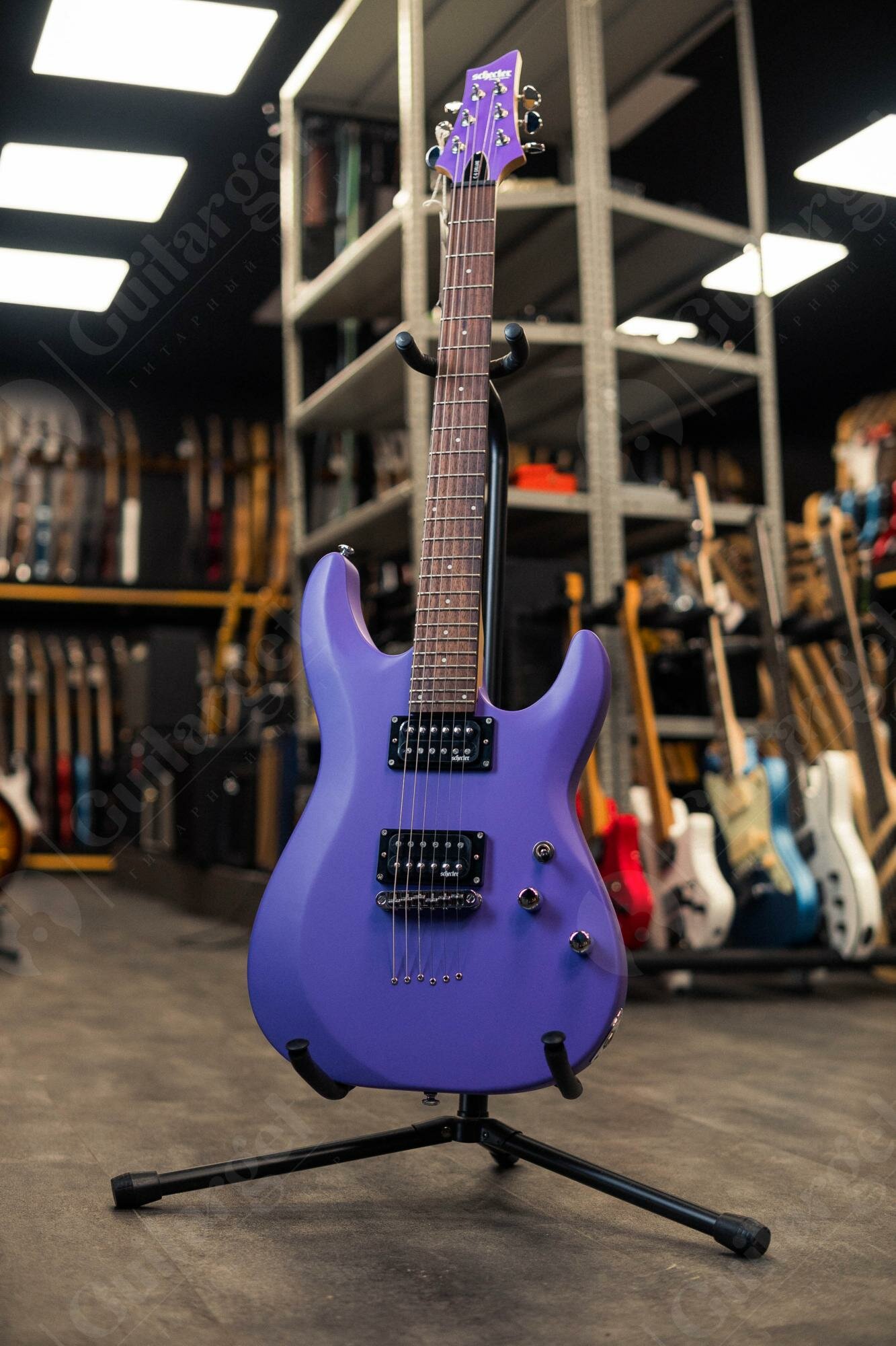 Schecter C-6 Deluxe Satin Dark Purple Электрогитара