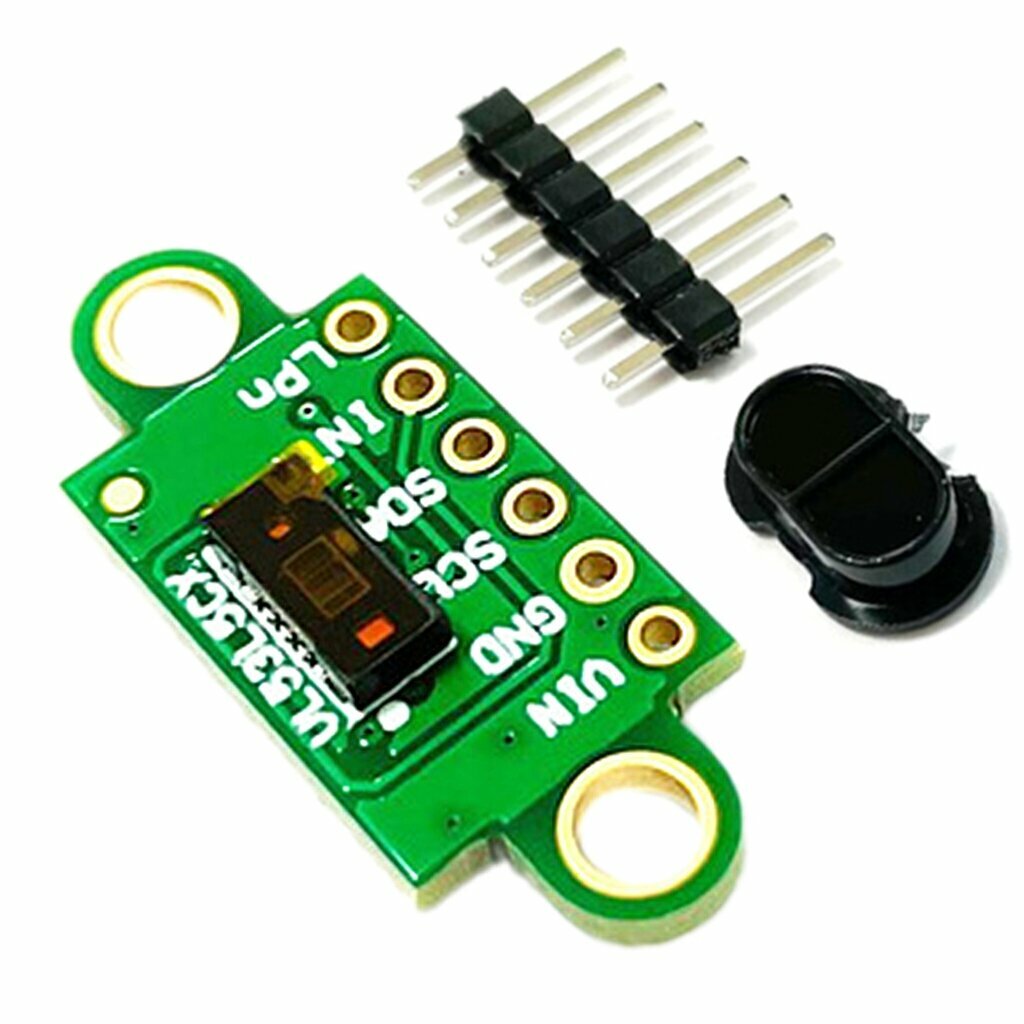 1 VL53L5X V2 Модуль датчика широкого поля зрения TOF — зеленая пластина с крышкой