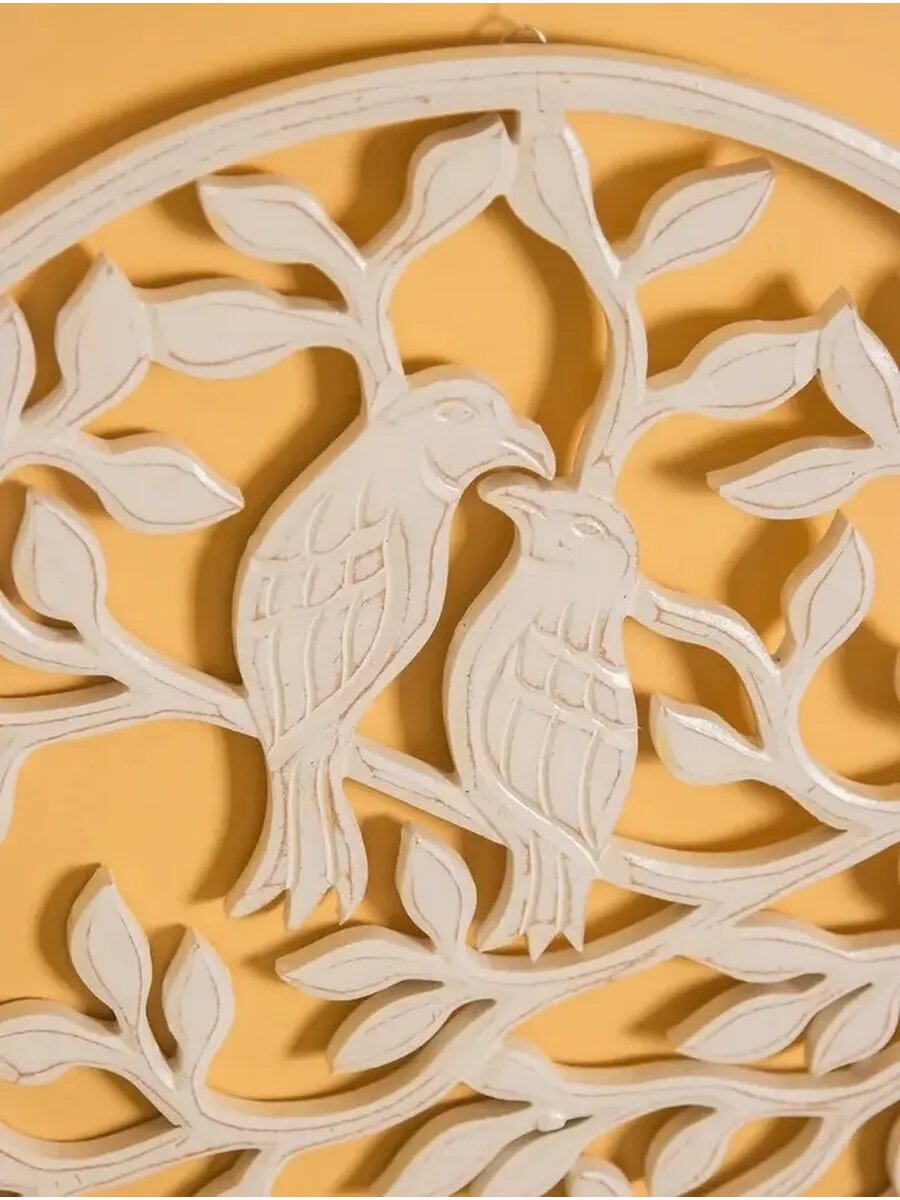 Стильное панно с птичками для современного интерьера