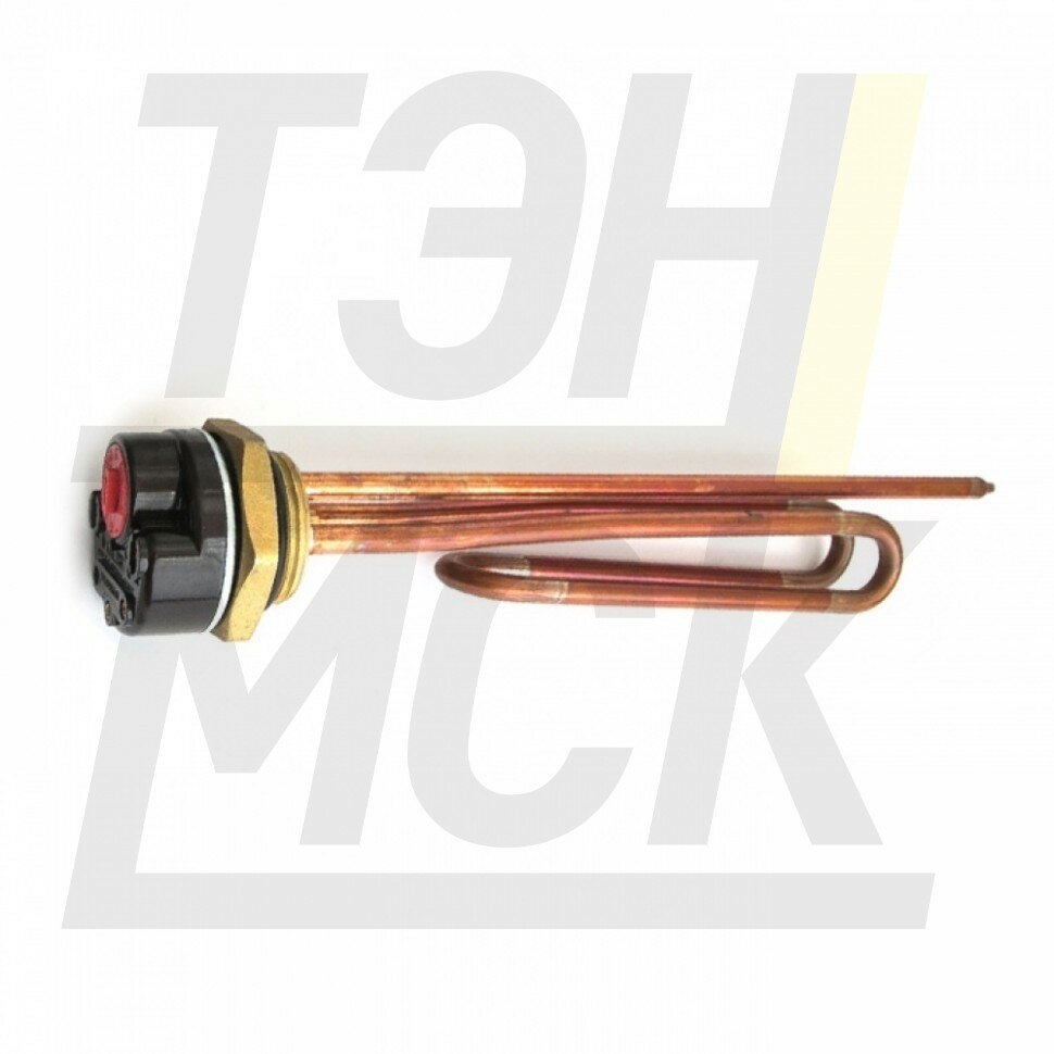 Комплект ТЭН 1,5кВт (1500Вт) RCT, резьбовой 42мм для Ariston, De Luxe, Real, Thermex, под анод М6 + термостат + прокладка, C60301