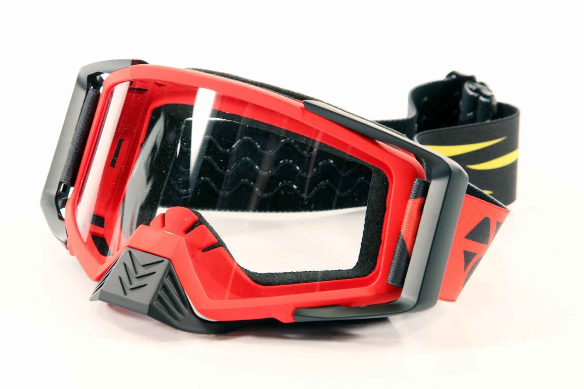 Очки мото ROQVI FLAME красно-черный