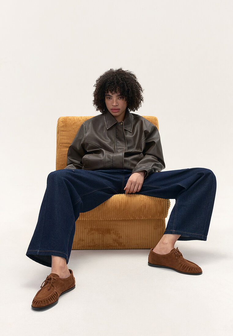 Бомбер Befree Exclusive online, размер M, Шоколадный — фото 1