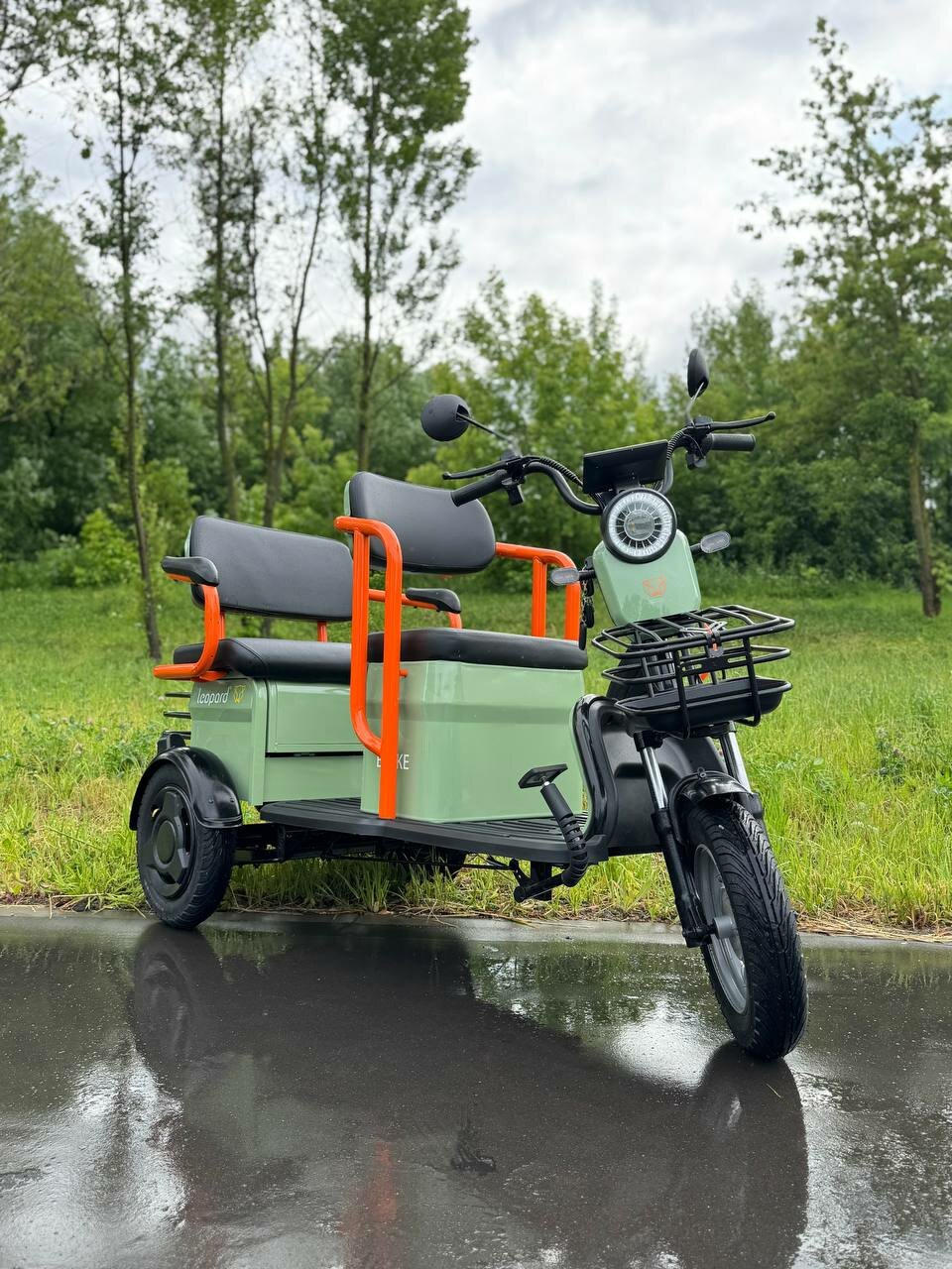 Трицикл Leopard, большой аккумулятор, 60V, 25Ah, мотор 1200W