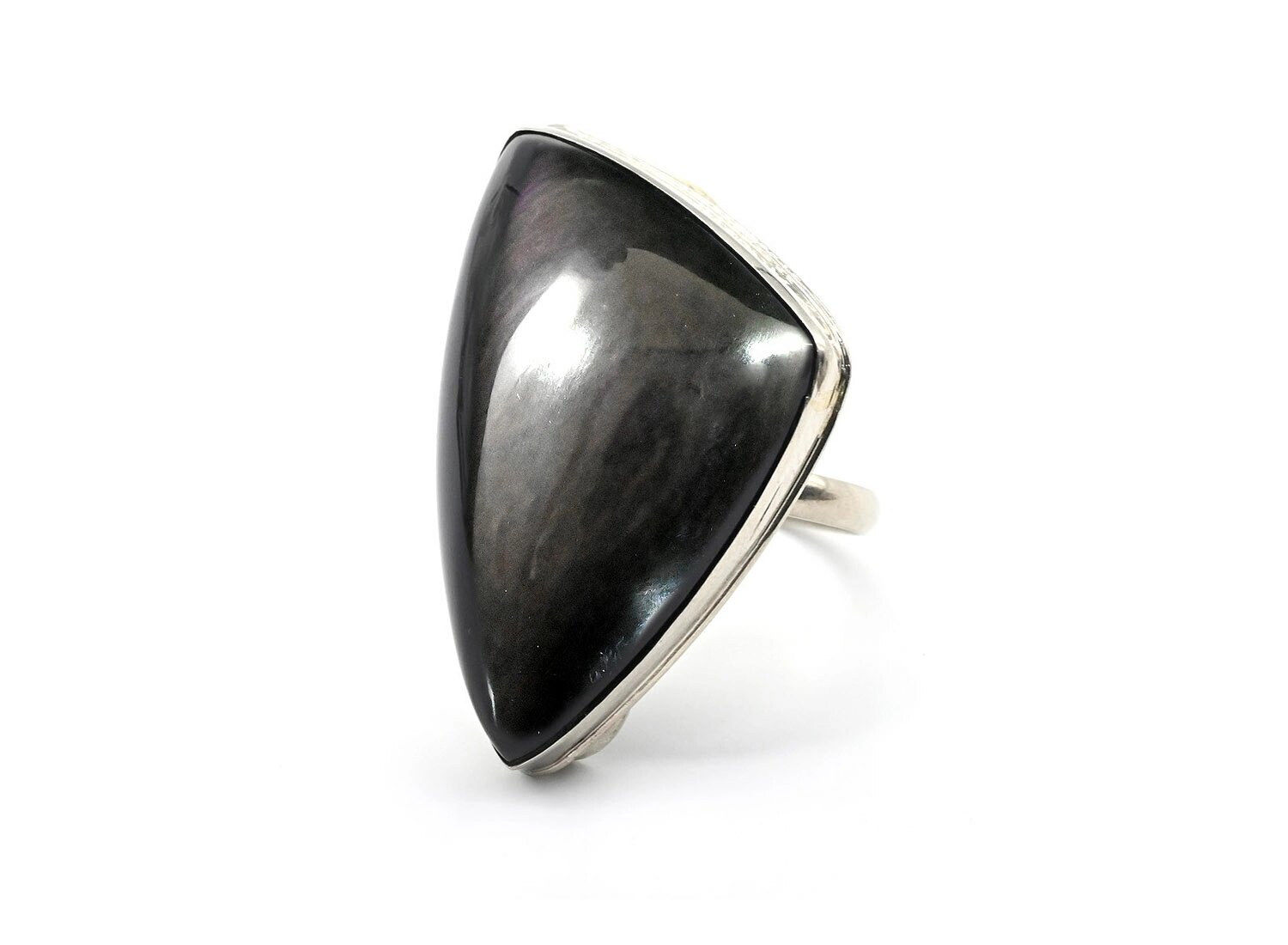 Кольцо, обсидиан