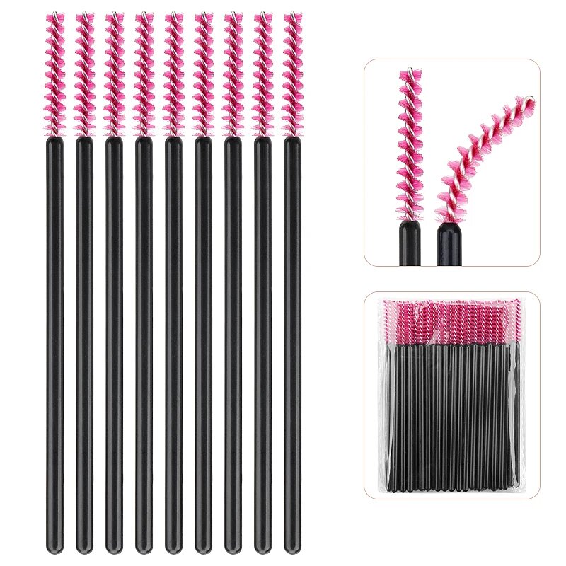 50pc Disposable Eyelash Makeup Brush Mascara Wands Micro Brushes Cosmetics Microbrush Eyebrow Applicator Lash Extension Supplies