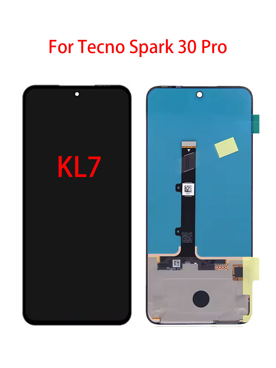 TFT Дисплей на Tecno Spark 30 Pro, KL7 в сборе с тачскрином Черны