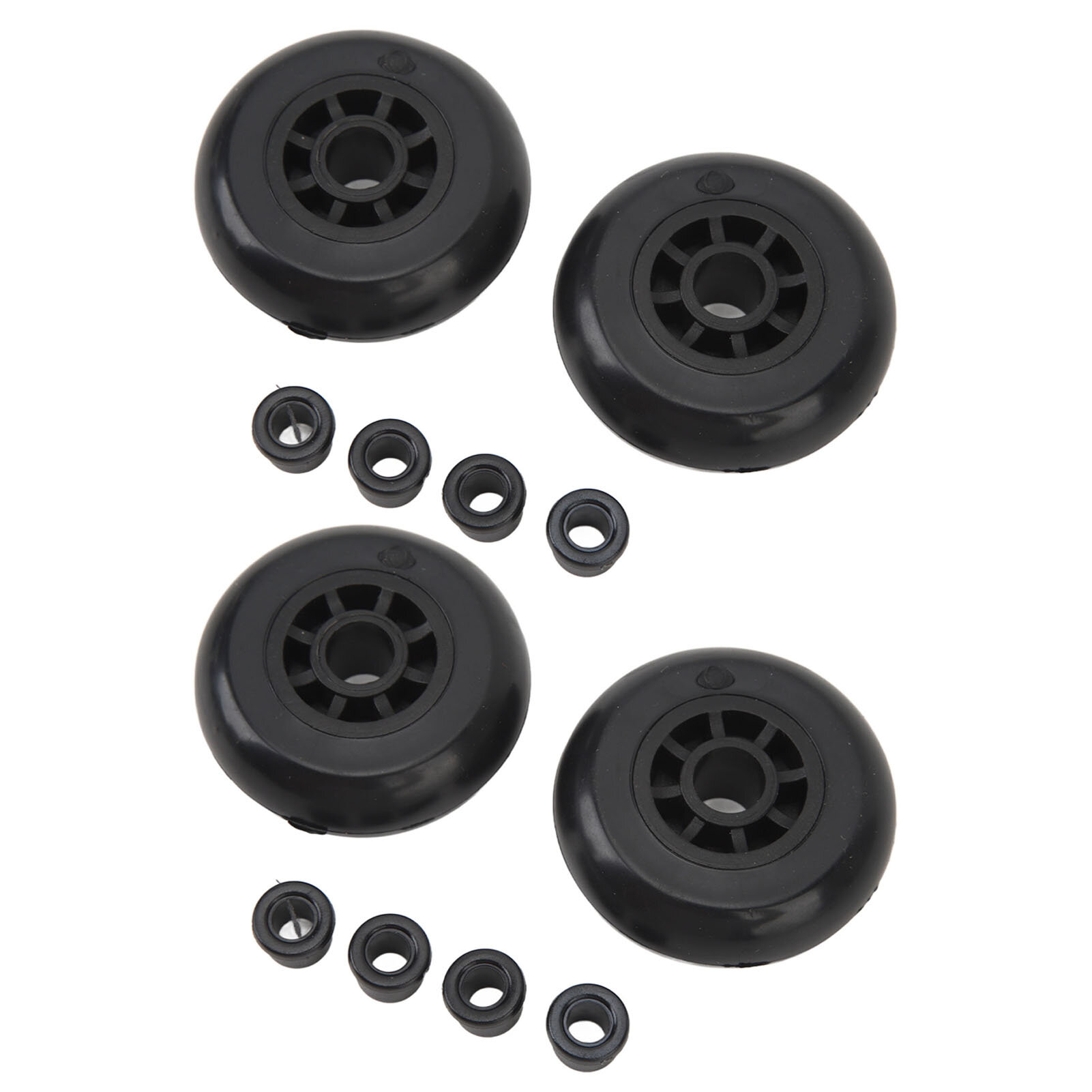 4 шт. Универсальные пластиковые бесшумные колеса для чемоданов, легкие и прочные, замена колес для багажа