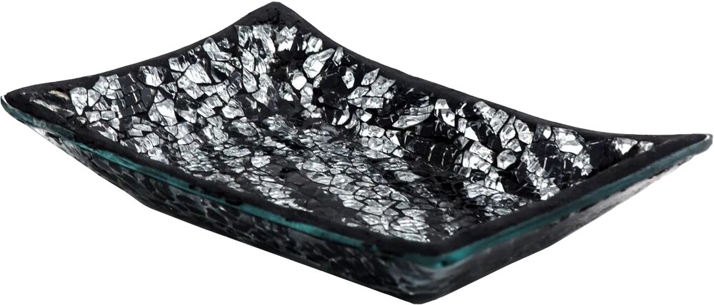 Мыльница Ridder Frey 2243310 стеклянная, настольная, черная