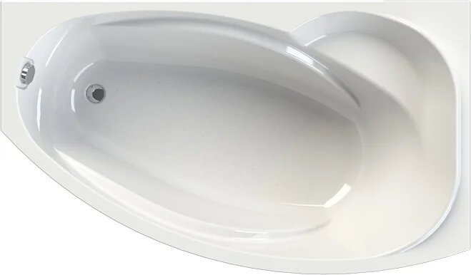 Акриловая ванна Radomir Vannesa София 2-01-0-2-1-223 R 169x99, с каркасом, правая, пристенная, белая, глянцевая, асимметричная, с сиденьем, с подлокотниками, антискользящее покрытие