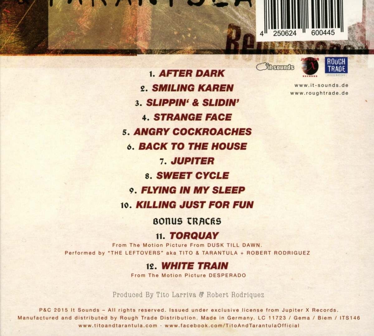 Диск Tito & Tarantula - Tarantism (Remastered) (1 CD) — фото 1
