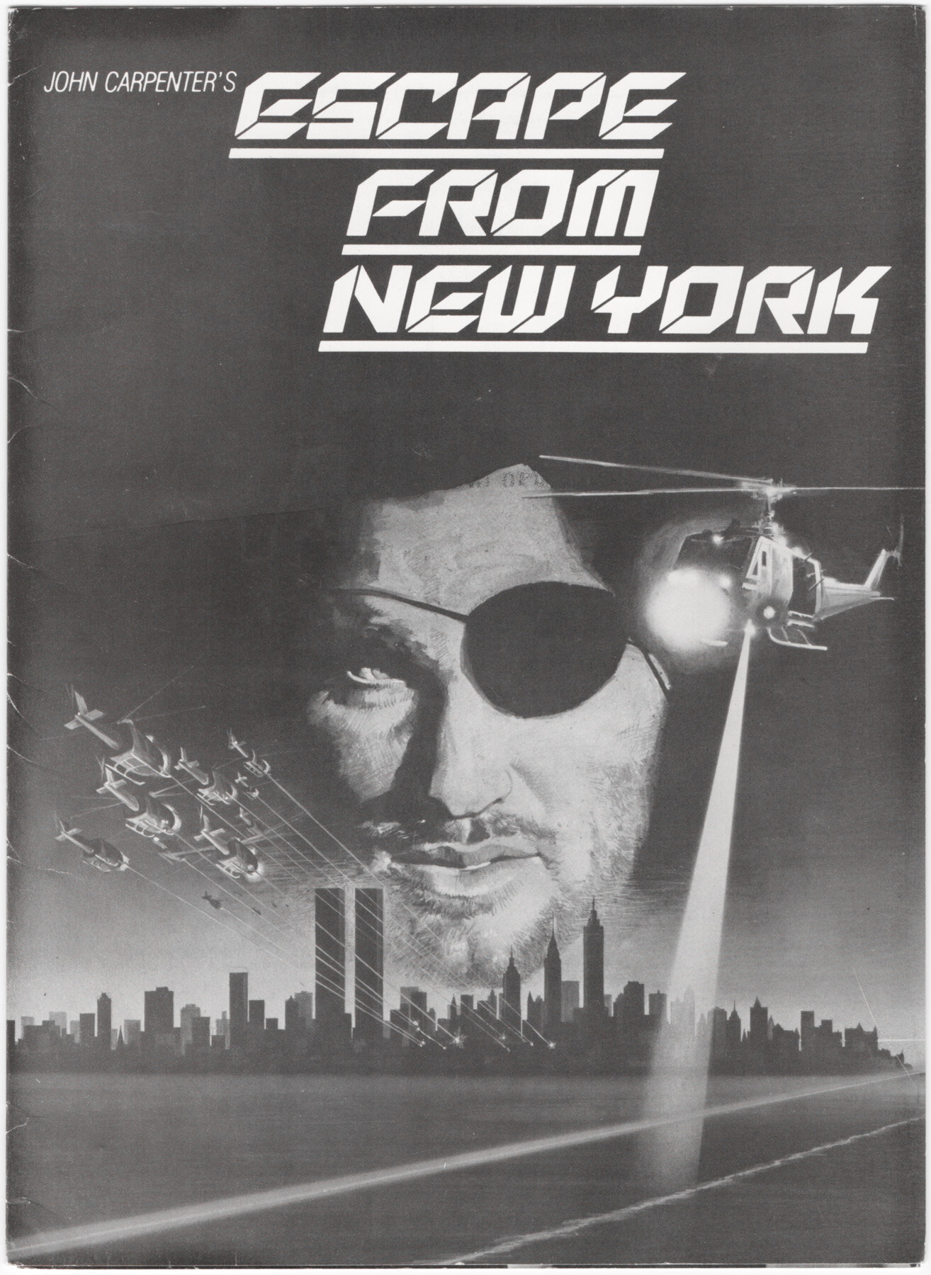 Плакат, постер Побег из Нью-Йорка/Escape from New York/1981 на бумаге, размер 30х42см