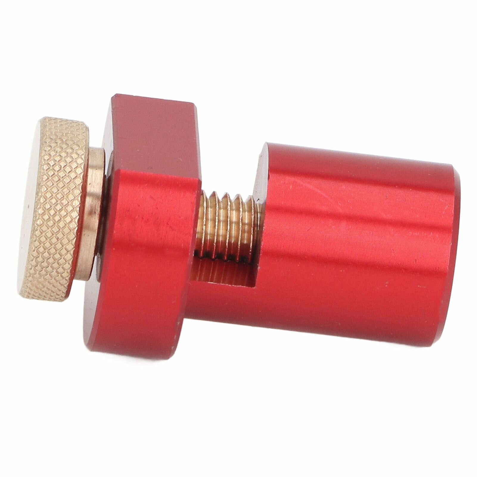 19 мм верстачный упор с винтом-барашком из алюминиевого сплава для столярного стола, нескользящий ограничительный блок для верстака, красный