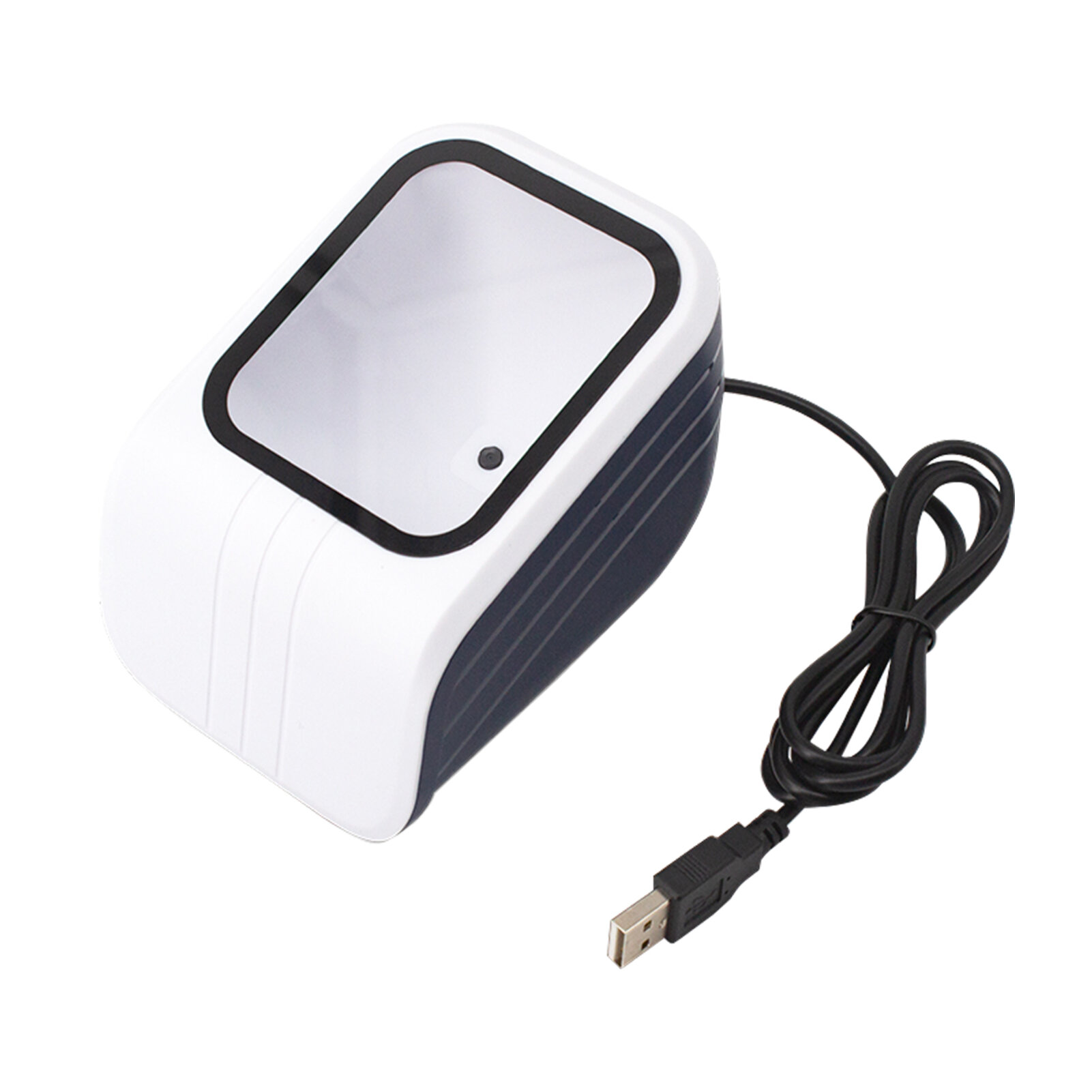 1D 2D-платформа Scanner Scanner Scanner Scanner с голосовым объявлением USB Wired Bare Code Reader считывателя CMOS Destress Desktop Desktop Большое окно сканирования для библиотеки супермаркета.