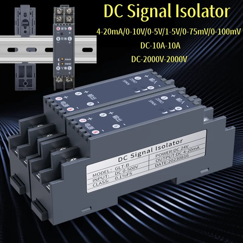 Передатчик напряжения переменного тока 0-50 в 0-100 в 0-500 В до 0-10 в 0-5 в 4-20 мА RS485 передатчик тока 0-1 а 0-10 А до 4-20 мА DC0-500V Input, 0-5V Output