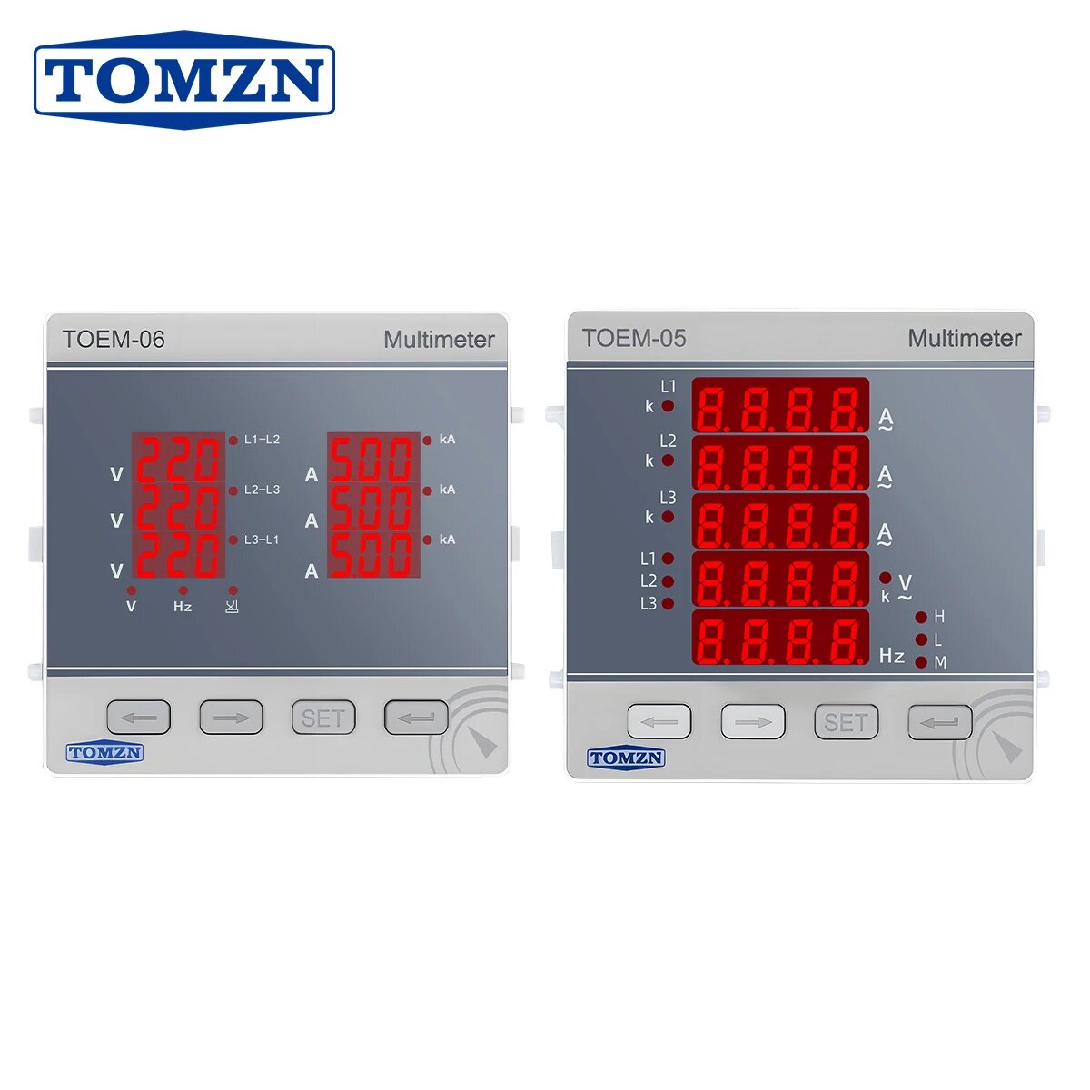 TOMZN измеритель напряжения, тока, частоты 3P4L 85-265В, TOEM-05