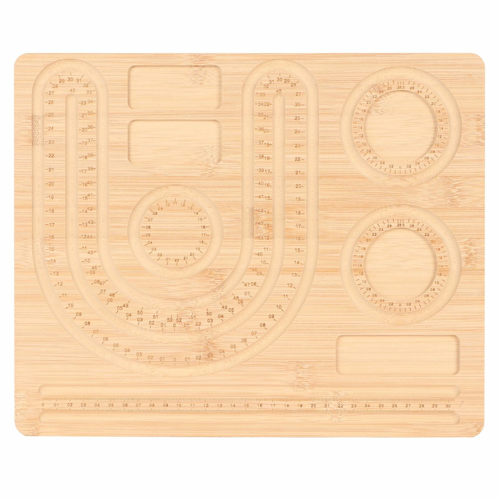 Доска для измерения браслетов и изготовления украшений: бисерная основа из бамбука для браслетов и о