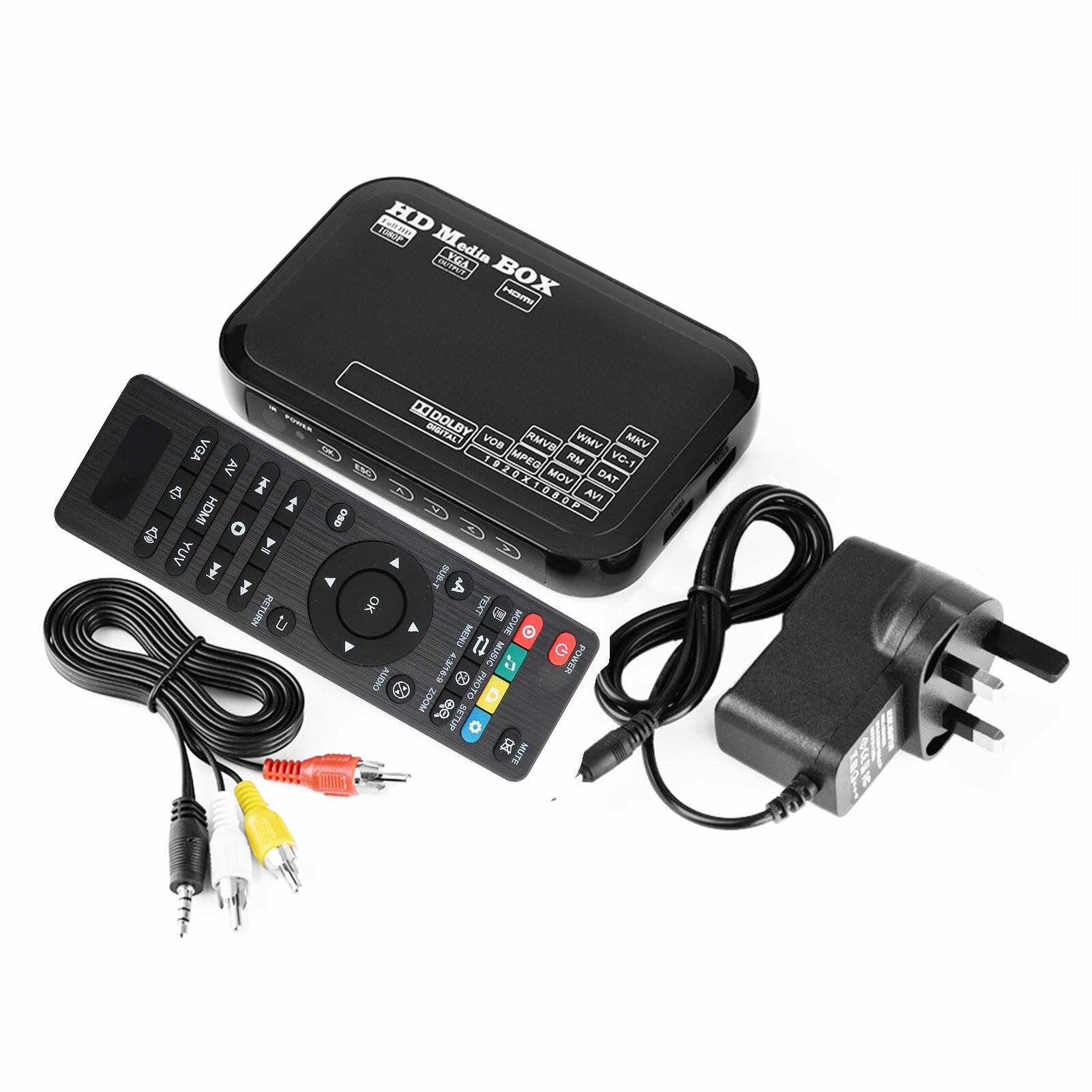 Full HD Mini Media Player Box 1080P с поддержкой MMC RMVB MP3 AVI MKV Видео Аудио Воспроизведение Устройство