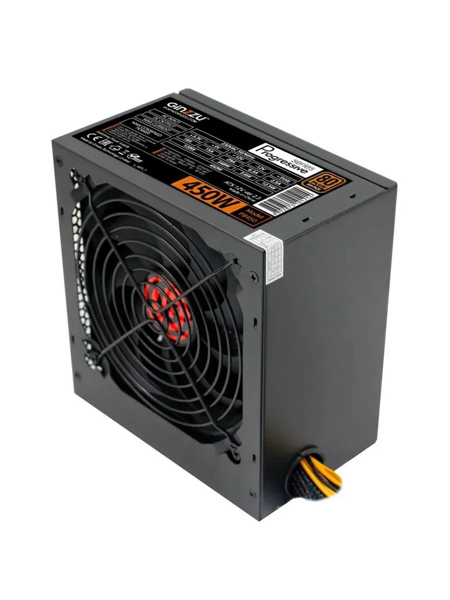 Блок питания PB450 Вт 20+4 pin, 4+4 pin CPU, 4 SATA