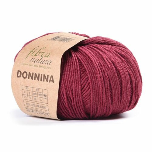 Пряжа Fibra Natura Donnina 21-18 (10 мотков по 50г/165м) красно-розовый