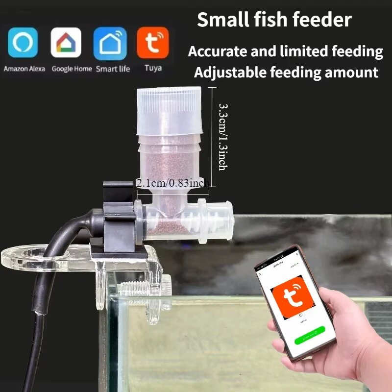 Автоматическая кормушка для рыб Wi-Fi Small fish feeder