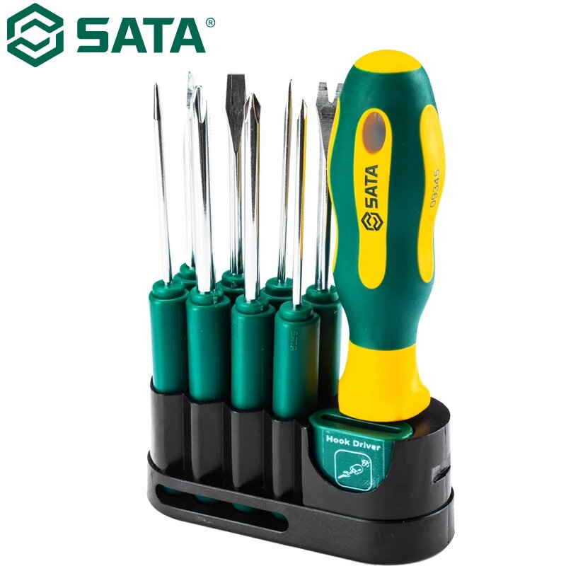SATA 09345 10 взаимозаменяемая Отвертка наборы высококачественных материалов и точное мастерство увеличивают срок службы
