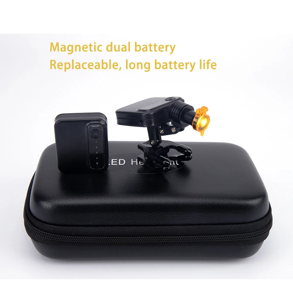 Стоматологическая фара YUYO, 5 Вт, 2battery black