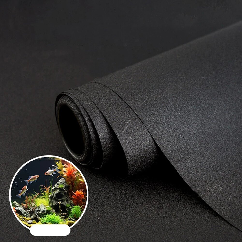 Статический черный фон для аквариума из ПВХ 50 200cm