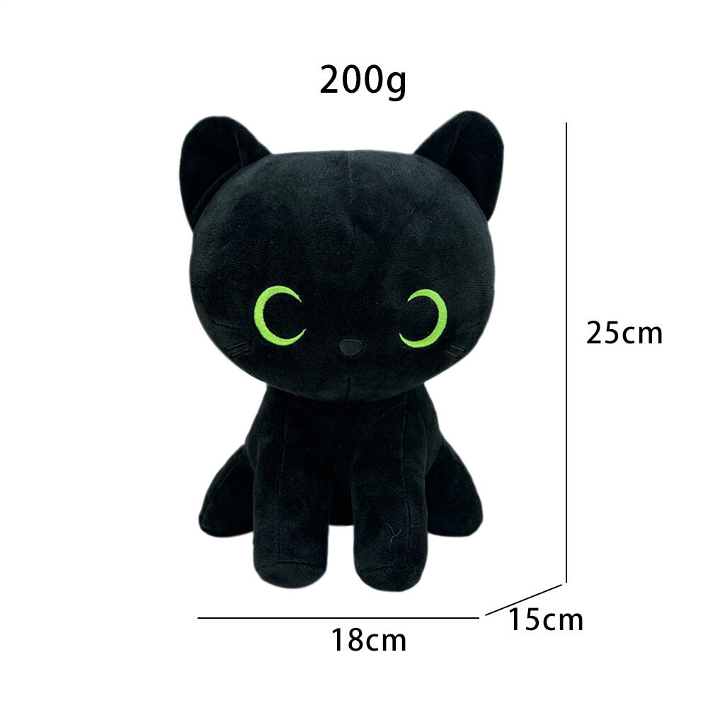 Популярная трансграничная плюшевая кукла Black Cat, серия Black Cat, плюшевая кукла, комфортный подарок на день рождения