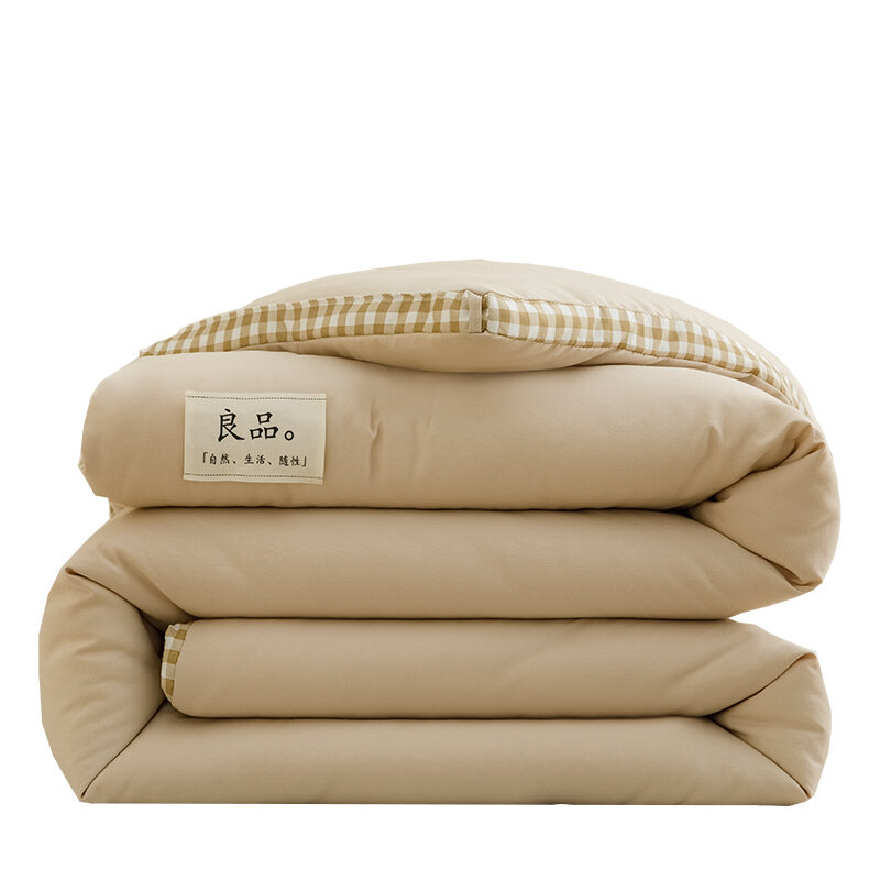 Одеяло LACASA из синтетического волокна, цвет checkerboard-khaki, 180*220 cm, около 8.8 lbs