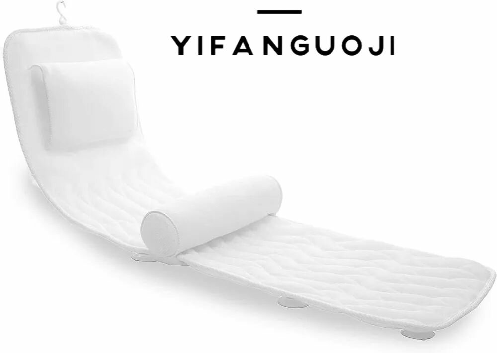 Подушка для ванны на все тело с поясной подушкой с 14 присосками 3d air mesh