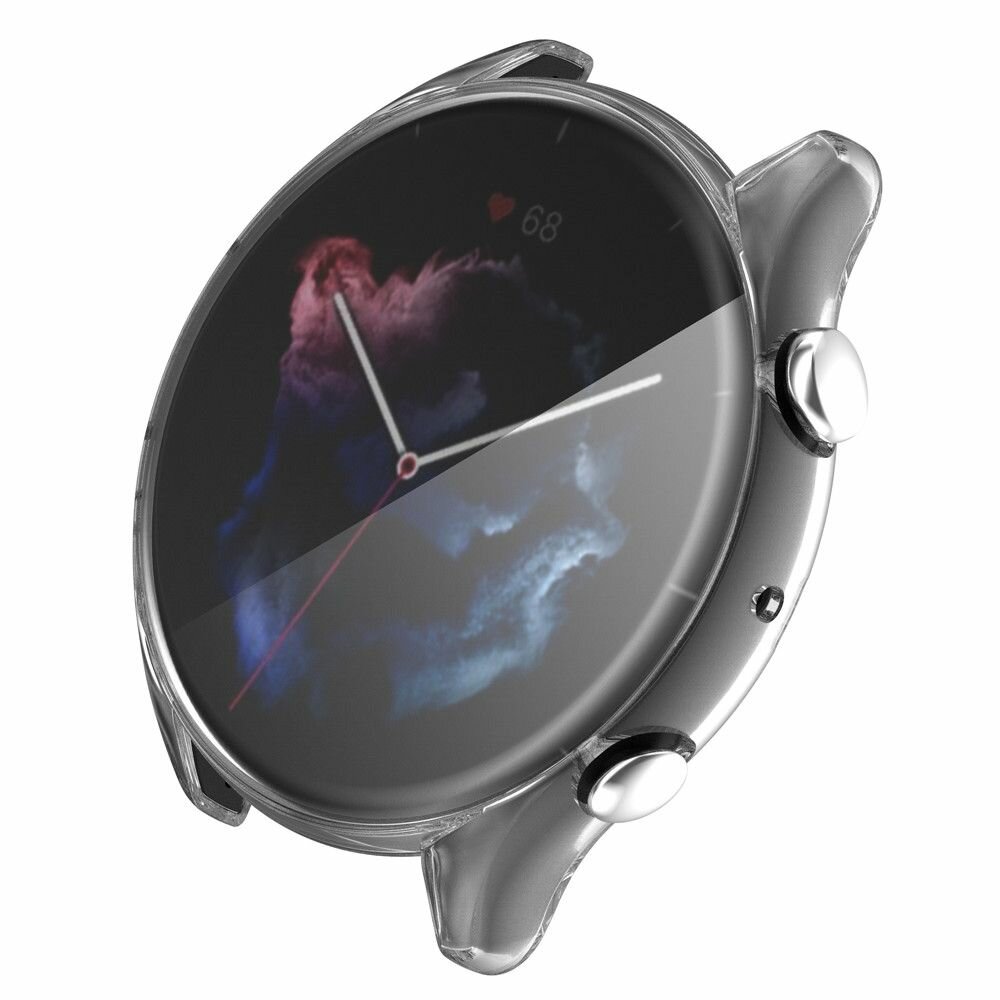Силиконовый защитный чехол бампер для Amazfit GTR 3/GTR 3 Pro с противоударными свойствами