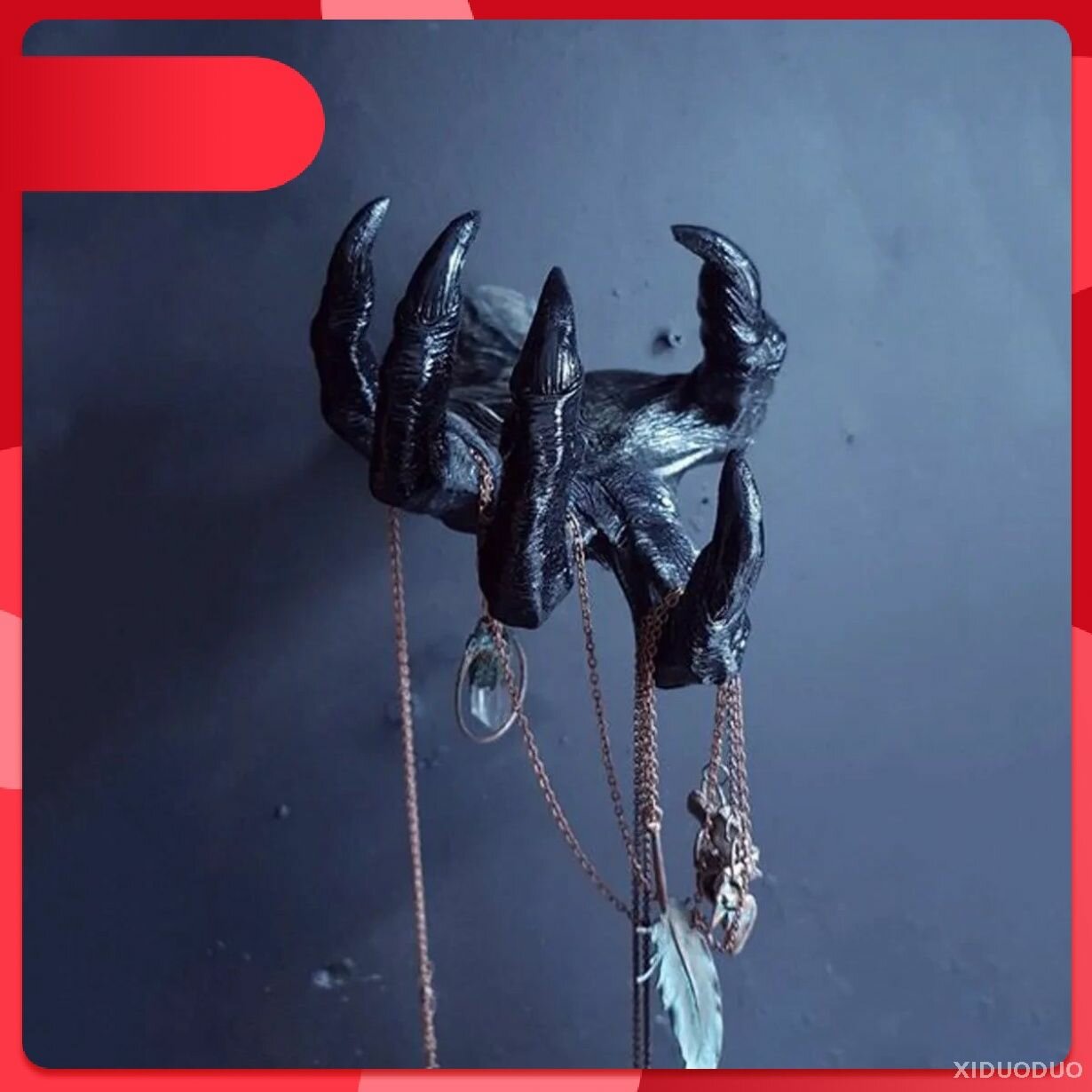 Фигура декоративная "Руки", черная, синтетическая, высота 180 см