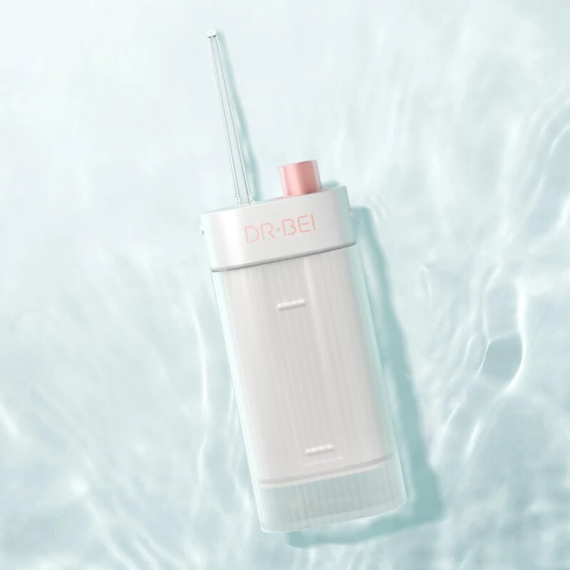 Электрический ирригатор для полости рта DR.BEI, перезаряжаемый от USB, портативный дорожный Стоматологический Ирригатор IPX7, 3 уровня, 0,6 мм, ультратонкая струя воды, XM-BYS-CYQ