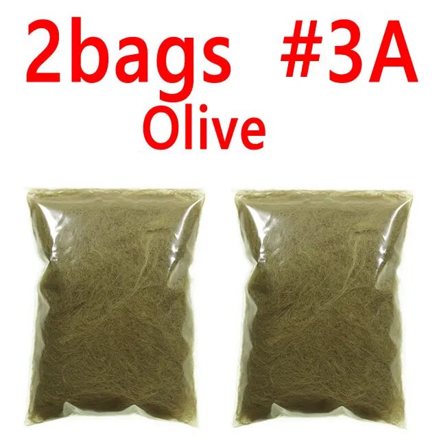 Заячья шерсть для мушек, Olive #3A, 2 пакета