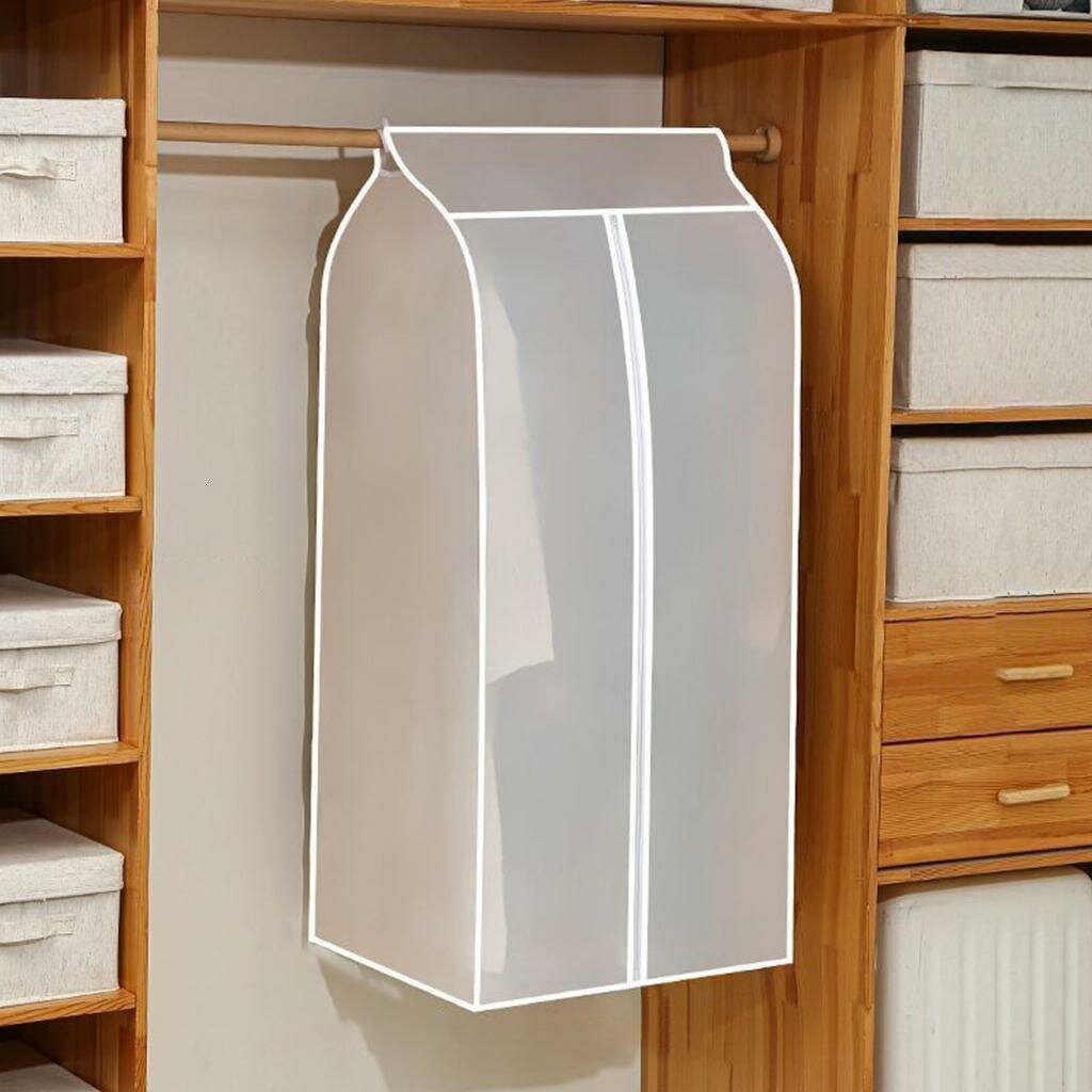 Пылезащитный чехол для шкафа подвесной прозрачный водонепроницаемый и пылезащитный чехол объемная сумка для костюма мешок для пыли-50x60x150 см