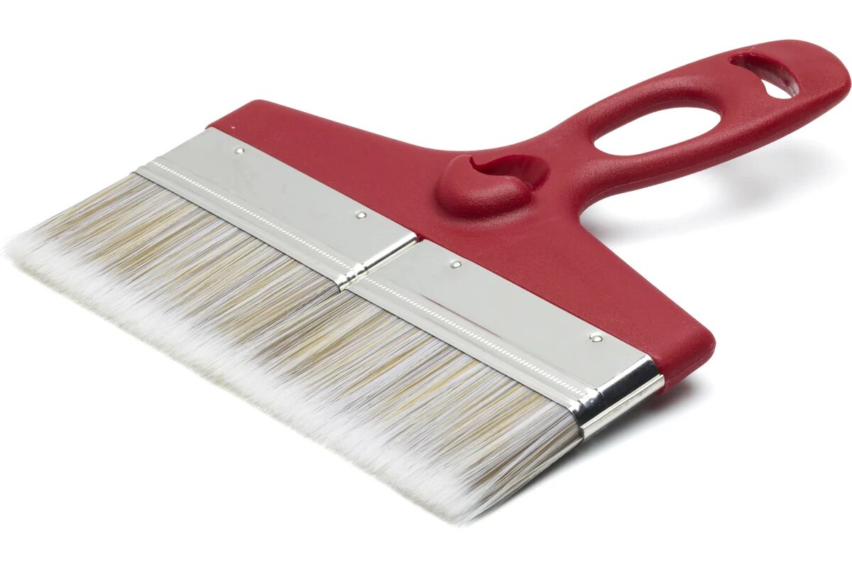 Кисть плоская для лакировки пола Anza Elite синтетическая щетина 200 мм 377200