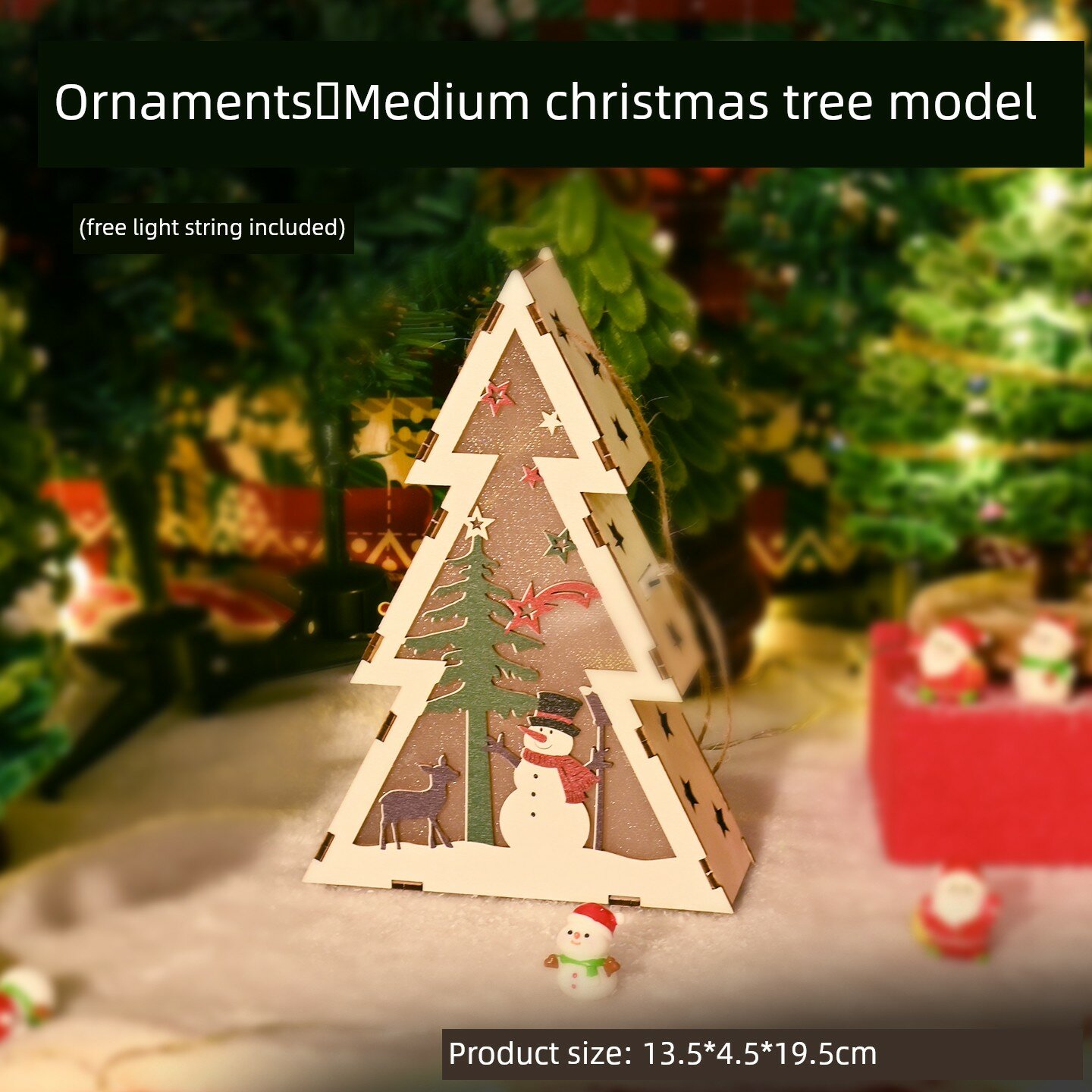 Рождественские материалы для рукоделия, украшения, светящиеся подвесные игрушки, рождественские подарки для