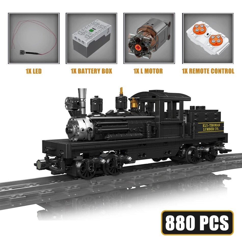 JIMITU Строительные блоки паровоз 880 деталей