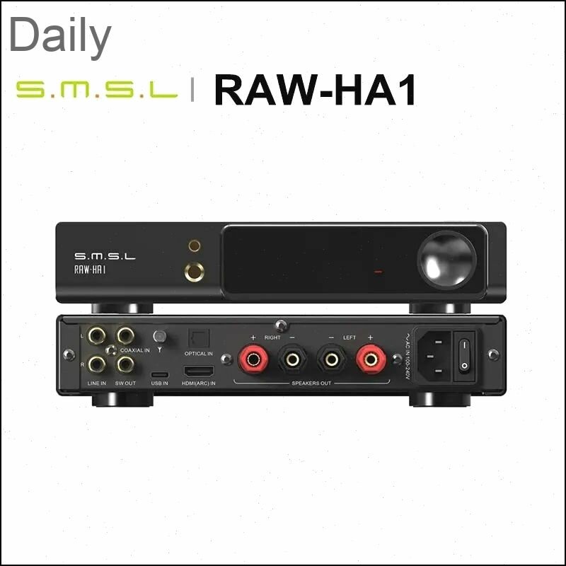 SMSL RAW-HA1 усилитель мощности поддержка MQA CD XU316 32 бит 768 кГц DSD256 BT5.1 LDAC APTX HD SBC AAC SMSL HA1