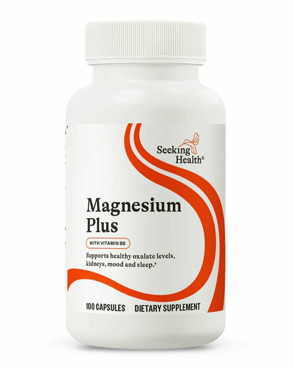 Seeking Health, Magnesium Plus, Магний (малат, глицинат) с витамином B6, 100 капсул