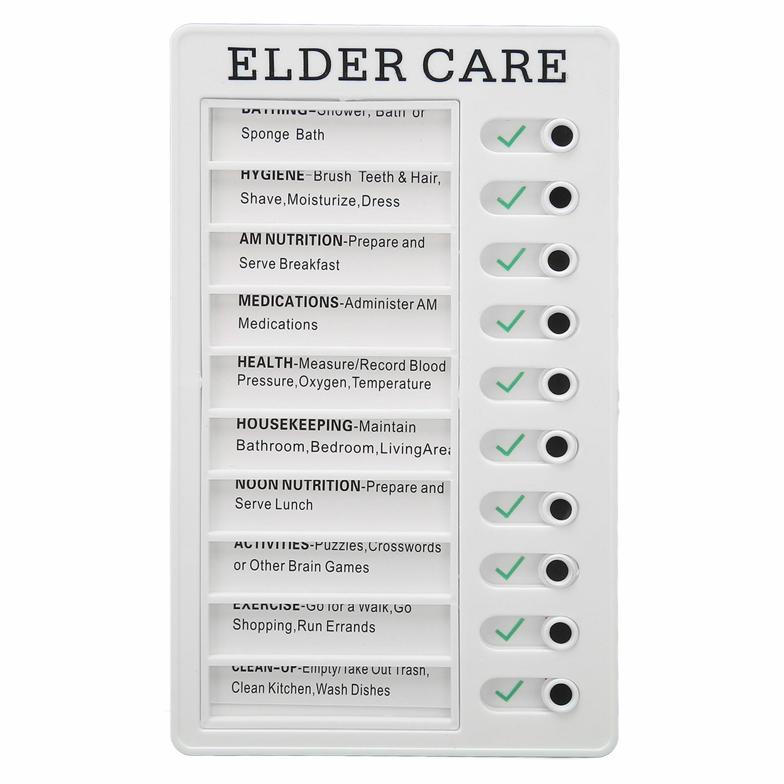 Портативная доска для контрольного списка на колесах, дизайн слайдера из АБС-пластика, съемный держатель для бумаги для семейных офисных путешествий, прочный и легкий график работы по дому