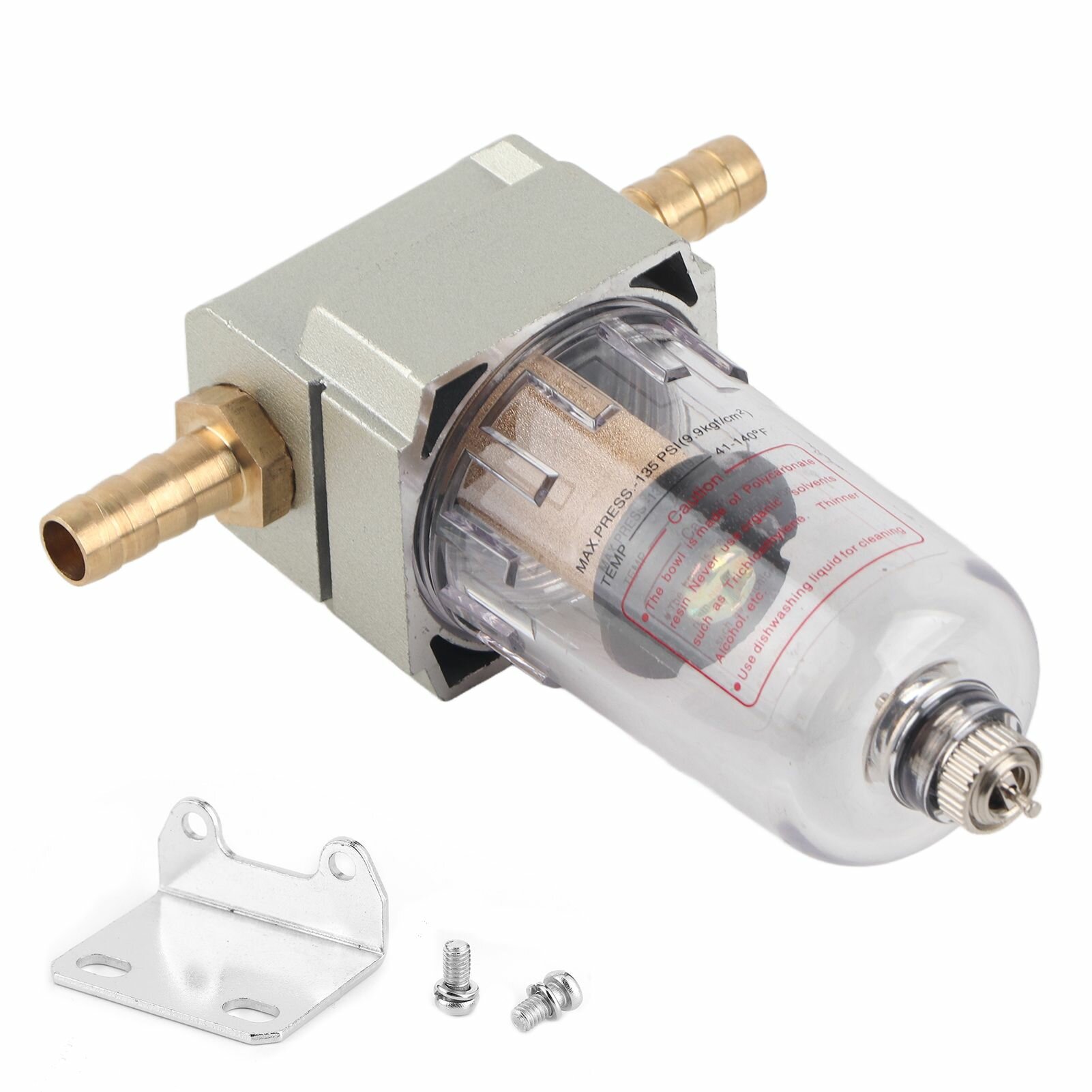 8 мм прочный масляно-водоотделитель сжатого воздуха, универсальный автомобильный аксессуар для защиты двигателя и очистки воздушной системы