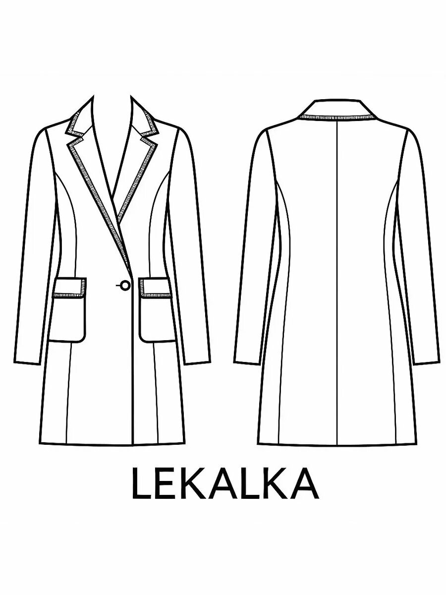 Выкройка пальто — фото 1