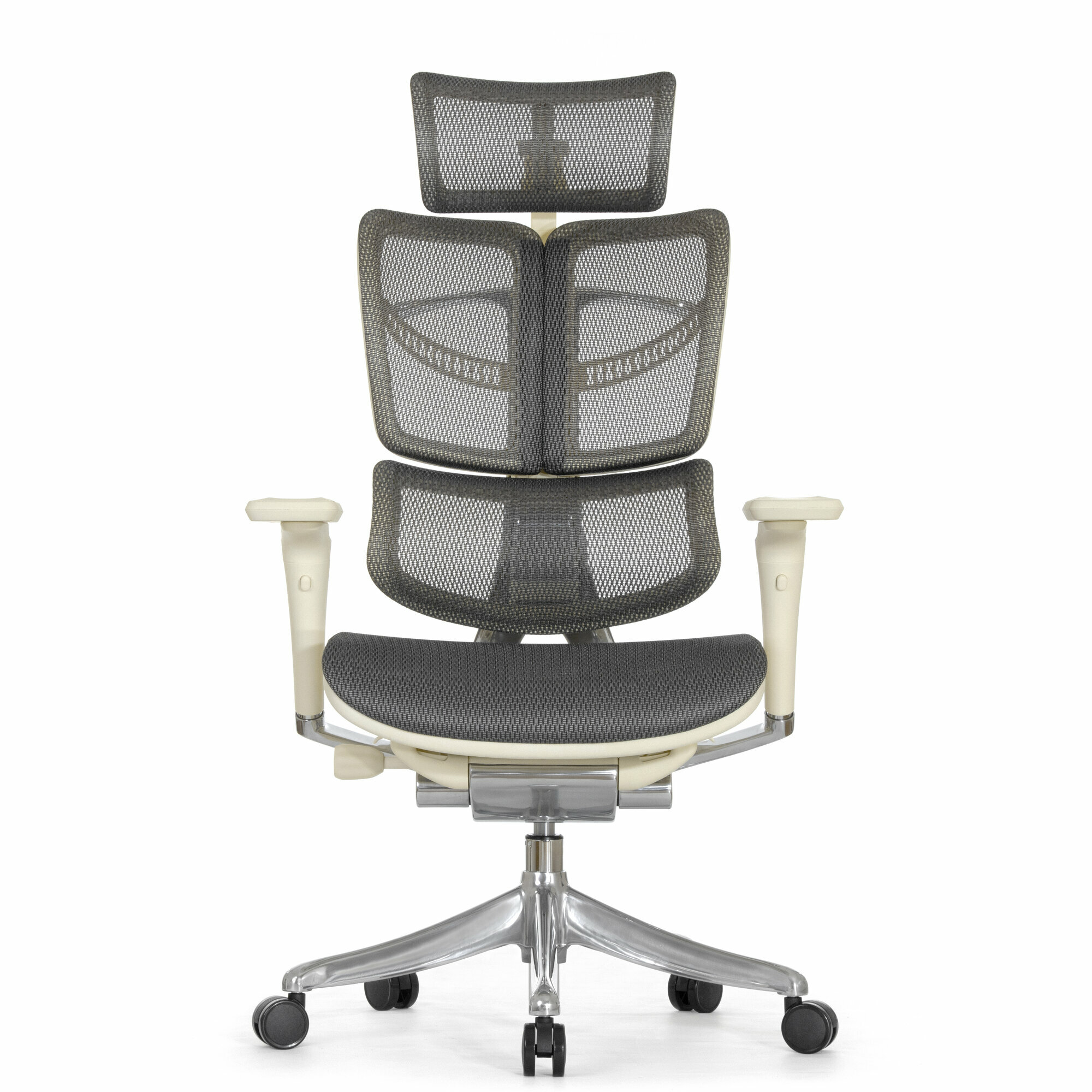 Кресло компьютерное FALTO FLY 2 (5D подголовник, подлокотники 6D(360), сетка, светлый)