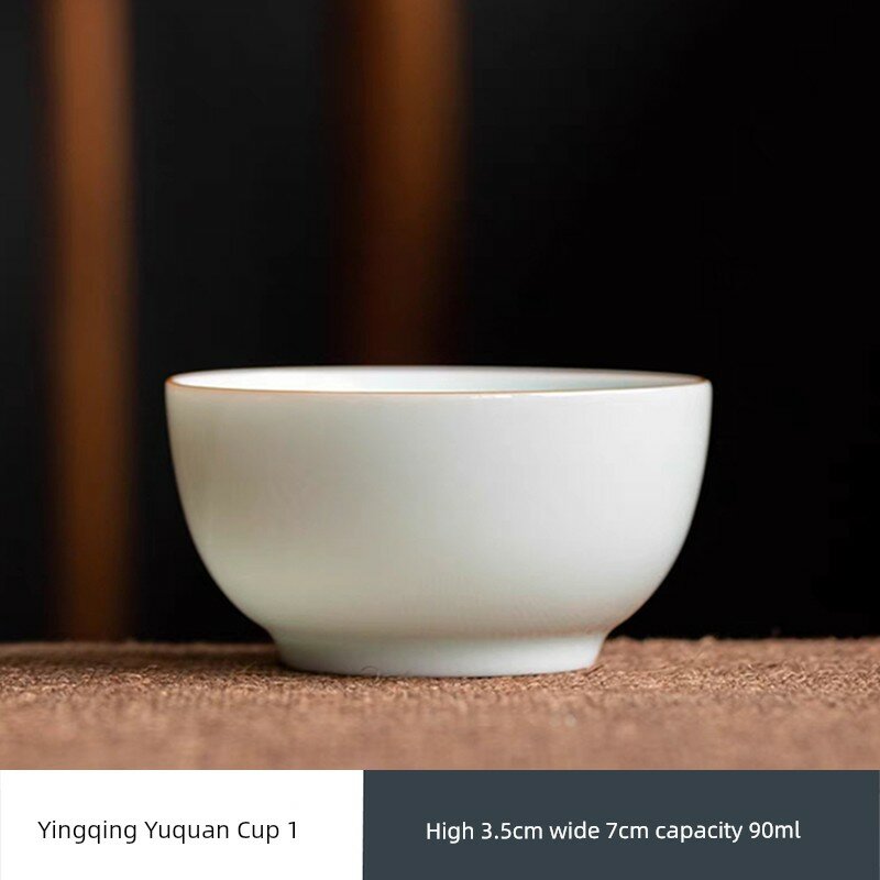 Yingqing фиолетовая золотая кромка чайная чашка керамическая мастерская чашка ручной работы чашка для гостей кунг-фу