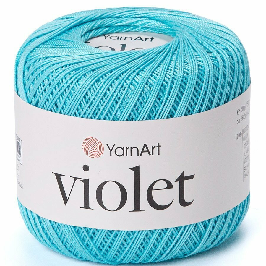 Пряжа Yarnart VIOLET 5353 св. бирюза (6 мотков)