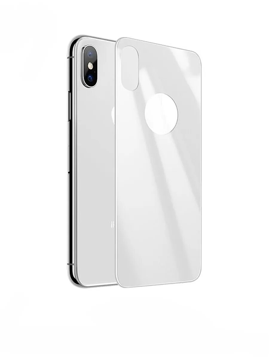 Защитное стекло Hoco A3 iPhone X заднее, "Анти-отпечаток", усиленные края, матовое, цвет белый
