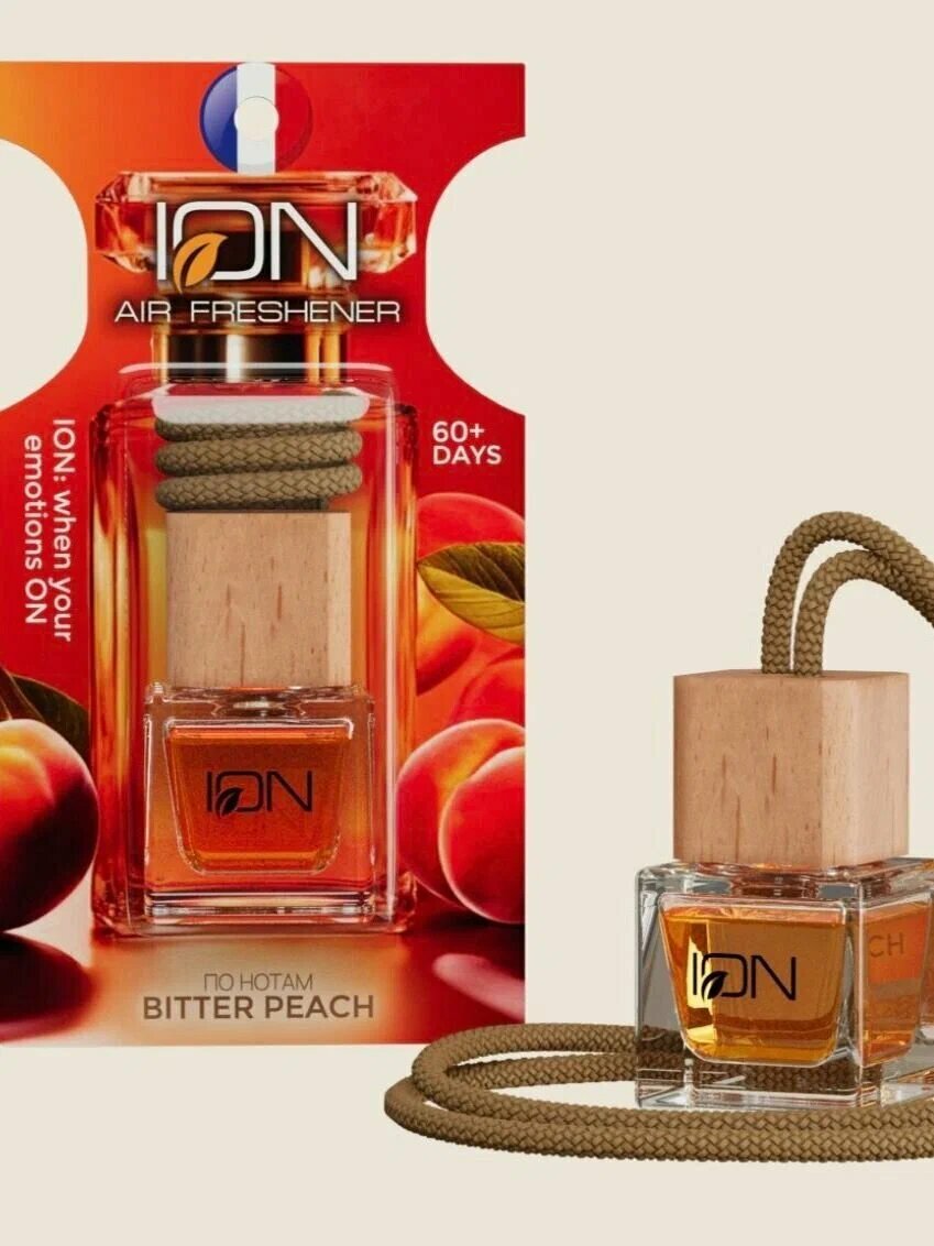 Освежитель (ароматизатор) подвесной жидкий бочонок 6мл ION TOM FORD BITTER PEACH ИОН арт. IB703 - высокое качество
