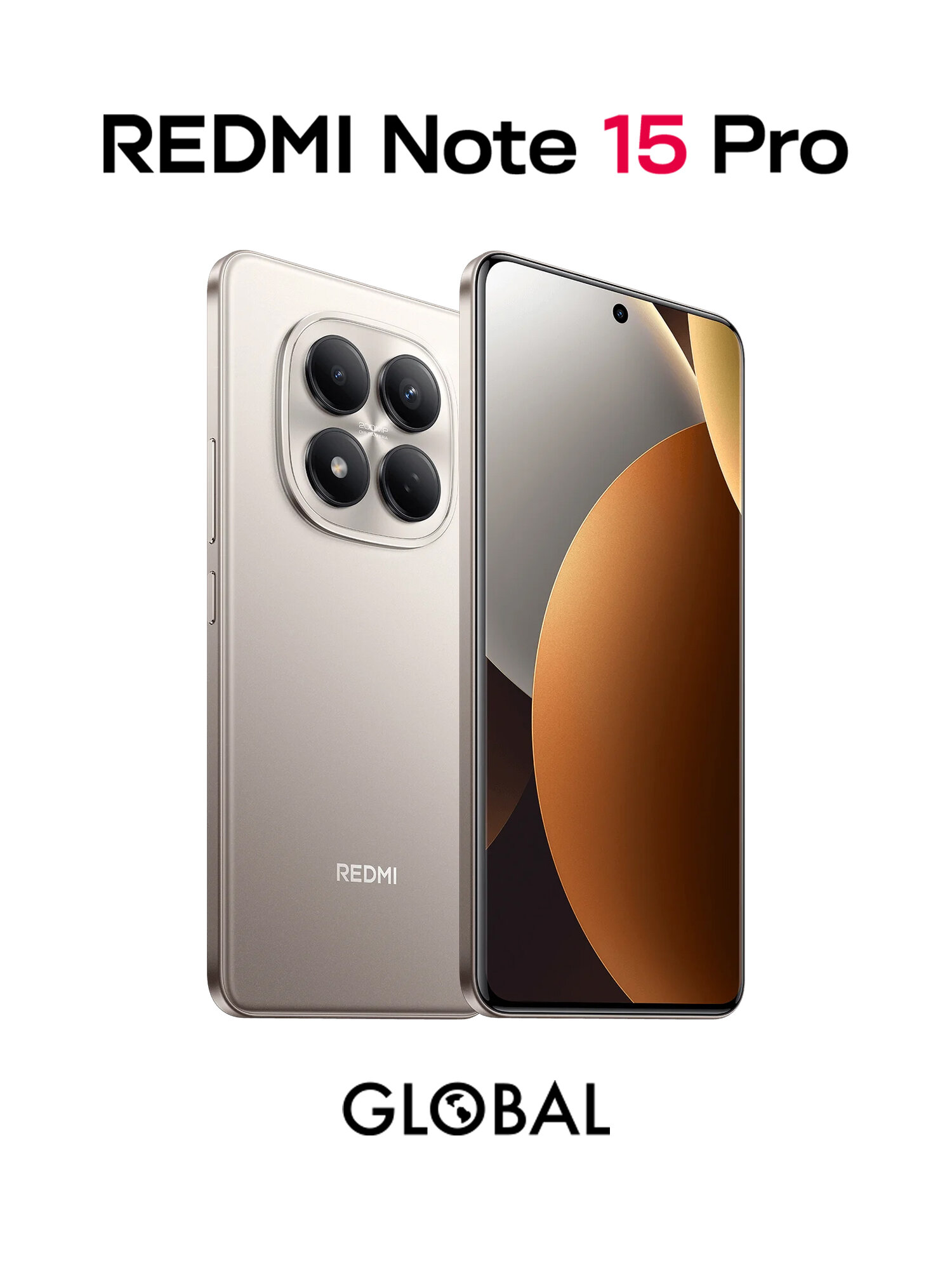 Смартфон Xiaomi REDMI Note 15 Pro 8/256Gb Titanium Color | Global