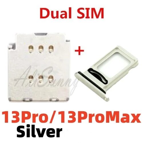 Слот SIM-карты Dual SIM для iPhone 13 Pro/13 Pro Max Silver
